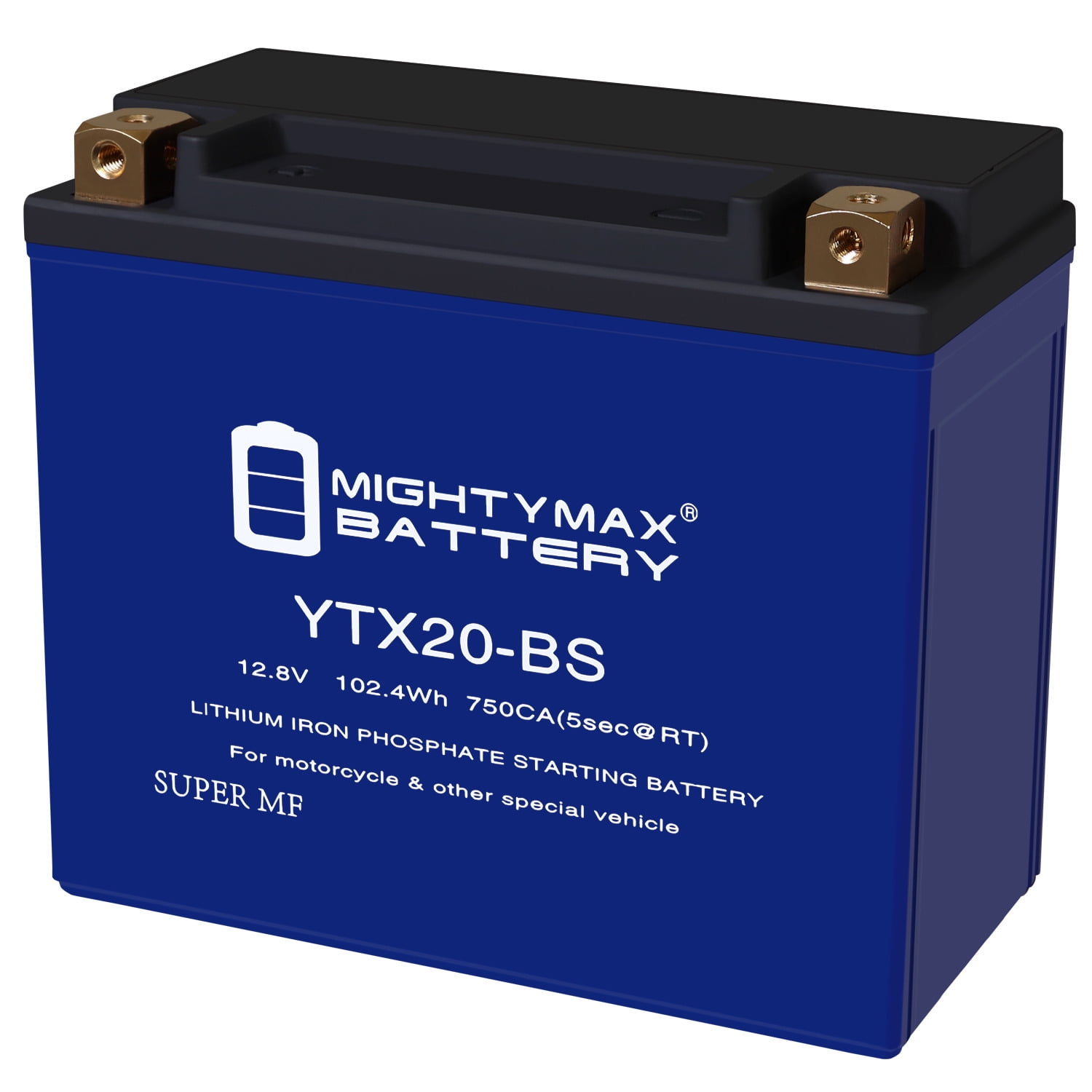 Mighty Max Battery YTX20-BS LIFEPO4 - 12 Volt 18 AH, 570 CCA, Lithium ...