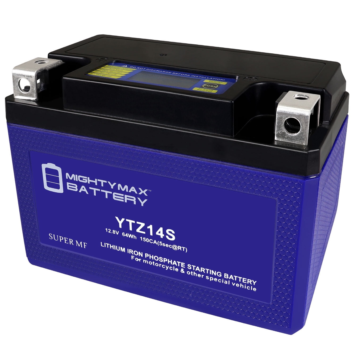 YTZ14S-LIFEPO4 - 12 Volt 11.2 AH, 225 CCA, Lithium Iron Phosphate ...