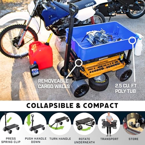 Mighty Max Cart | Collapsible Outdoor Utility Wagon - Heavy-Duty Moving ...