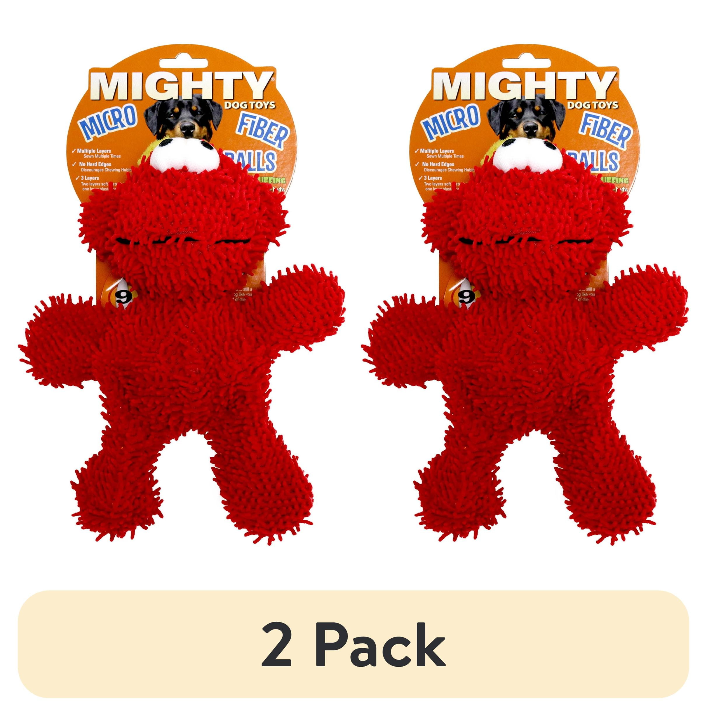 (2 pack) Mighty Microfiber Ball Monster Dog Toy, Made with Squeaker ...