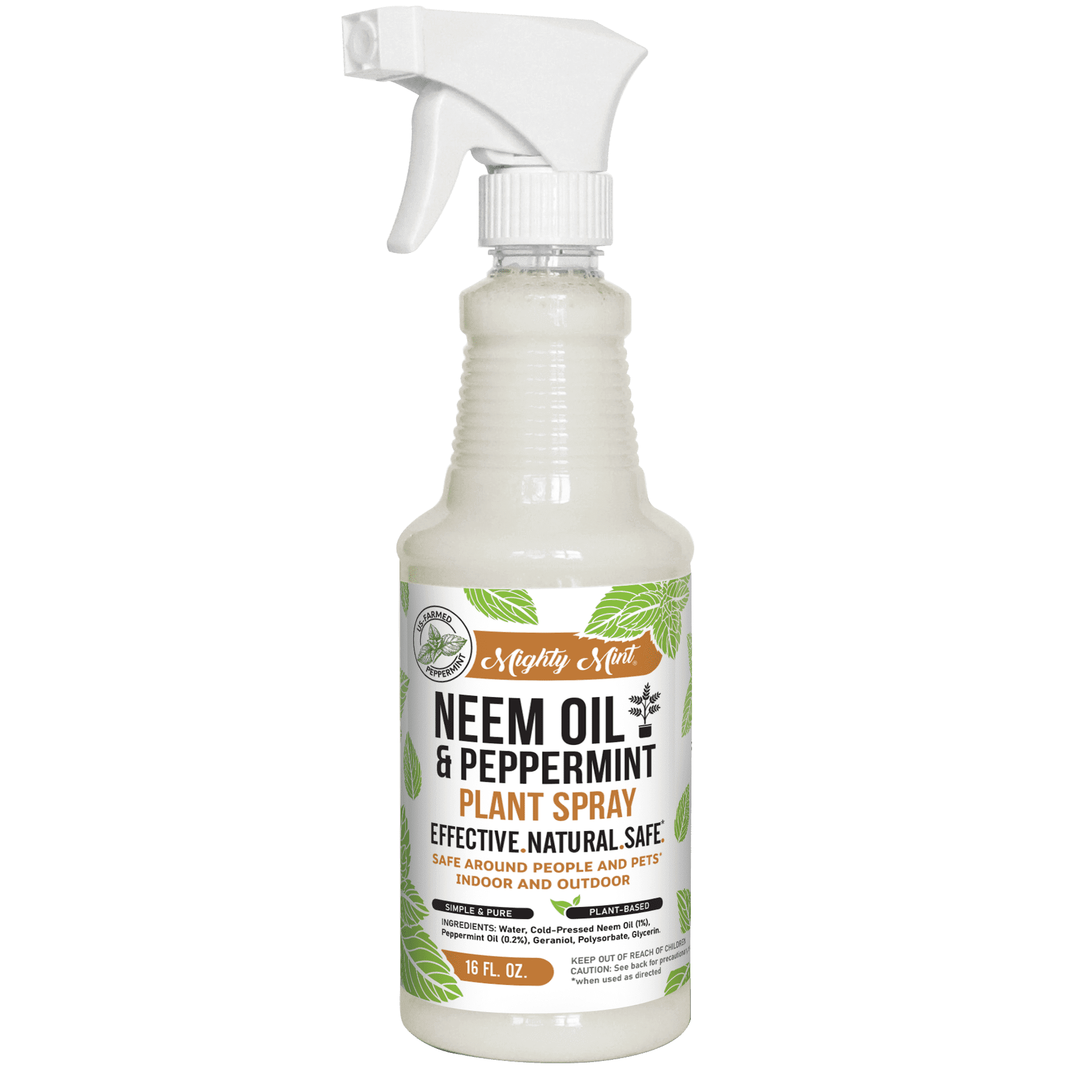 Mighty Mint Organic Pest Control Neem Oil & Peppermint Plant Spray ...