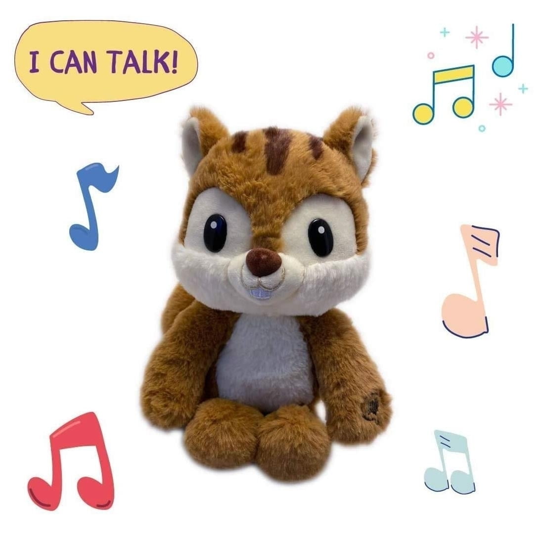 Mighty Mojo Animated Stuffed Chipmunk Mimic Talks Back Plush Early ...