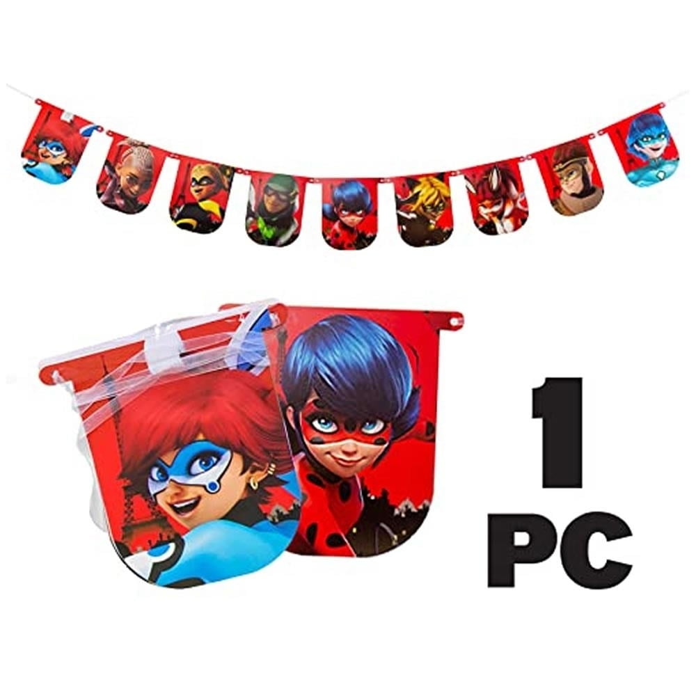 Mighty Mojo Miraculous Ladybug 5 Banner, Cat Nior Themed Kids Party ...