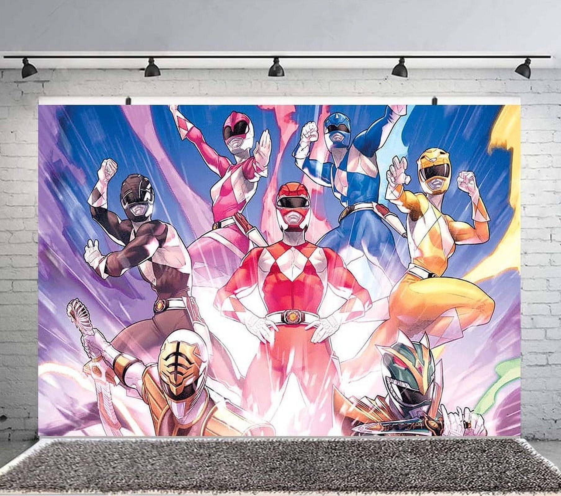 Mighty Morphin Backdrop Banner Party Supplies Poster Movie Theme ...