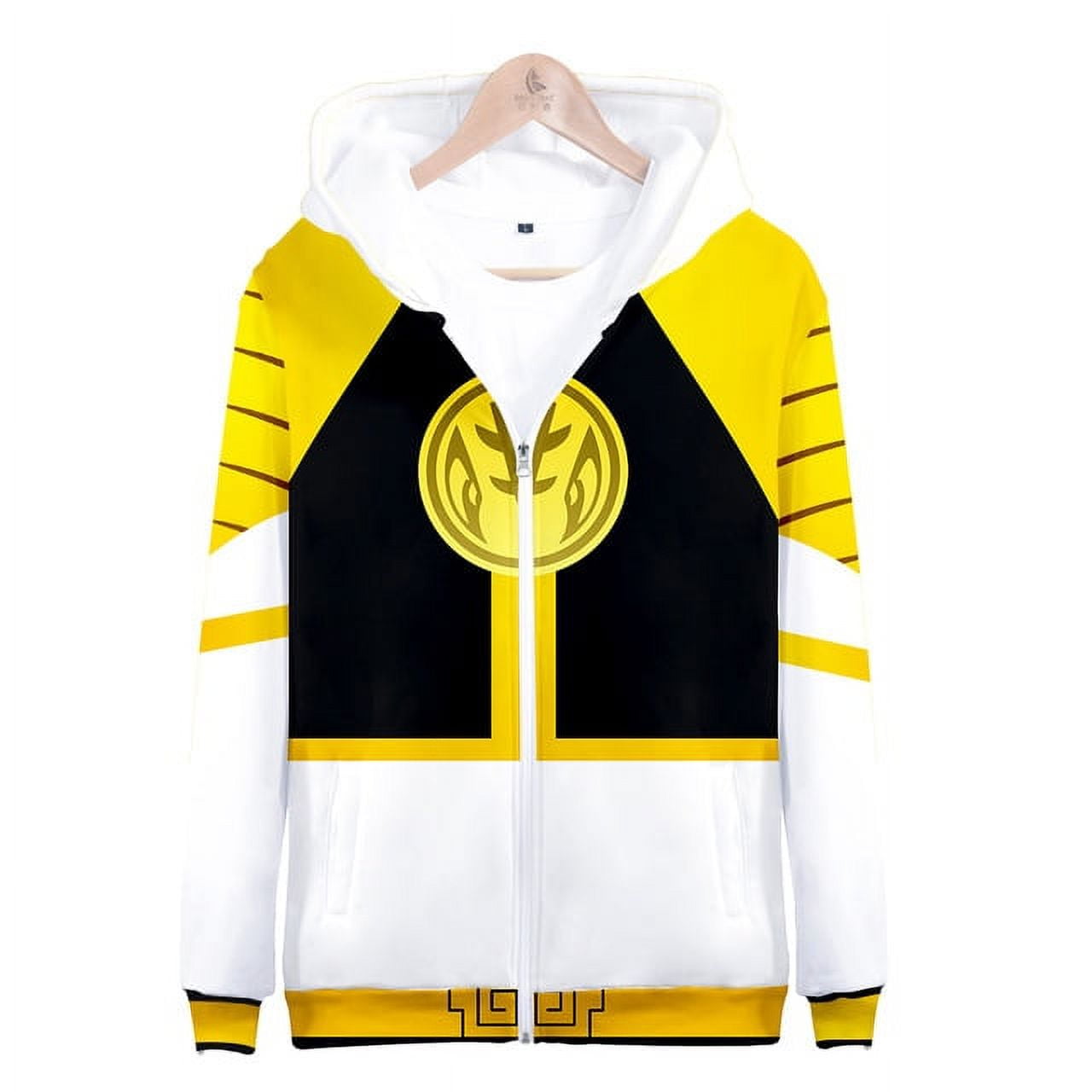 Mighty Morphin Power Rangers 3D Print Zipper Hoodie Cosplay Zipper ...