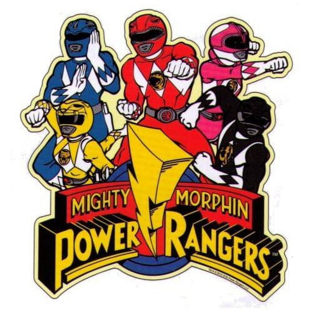 Mighty Morphin Power Rangers Group Rangers Car Magnet - Walmart.com