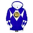 Mighty Morphin Power Rangers Hoodie Casual Sweatshirt Long Sleeve ...