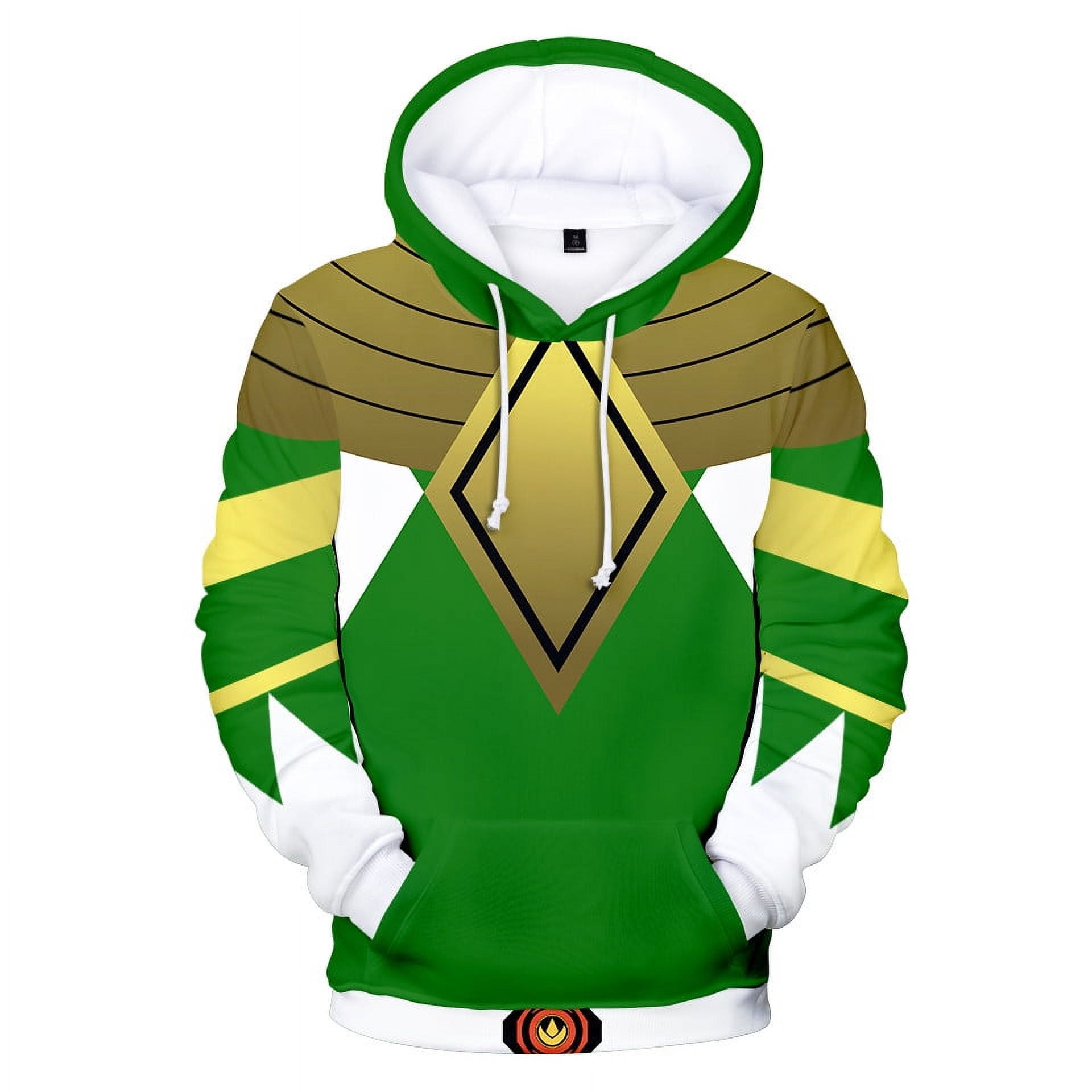 Mighty Morphin Power Rangers Hoodie Casual Sweatshirt Long Sleeve ...