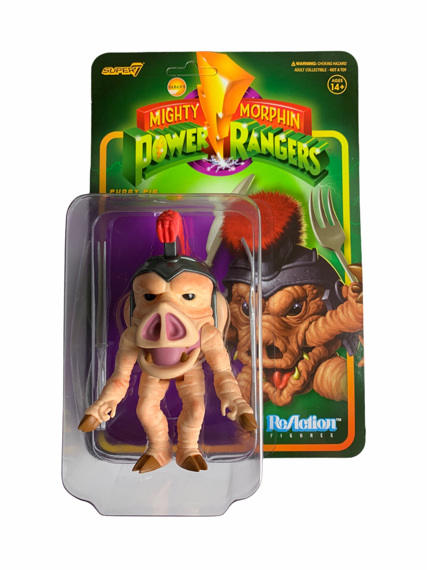 Mighty Morphin Power Rangers Pudgy Pig ReAction Figure - Walmart.com