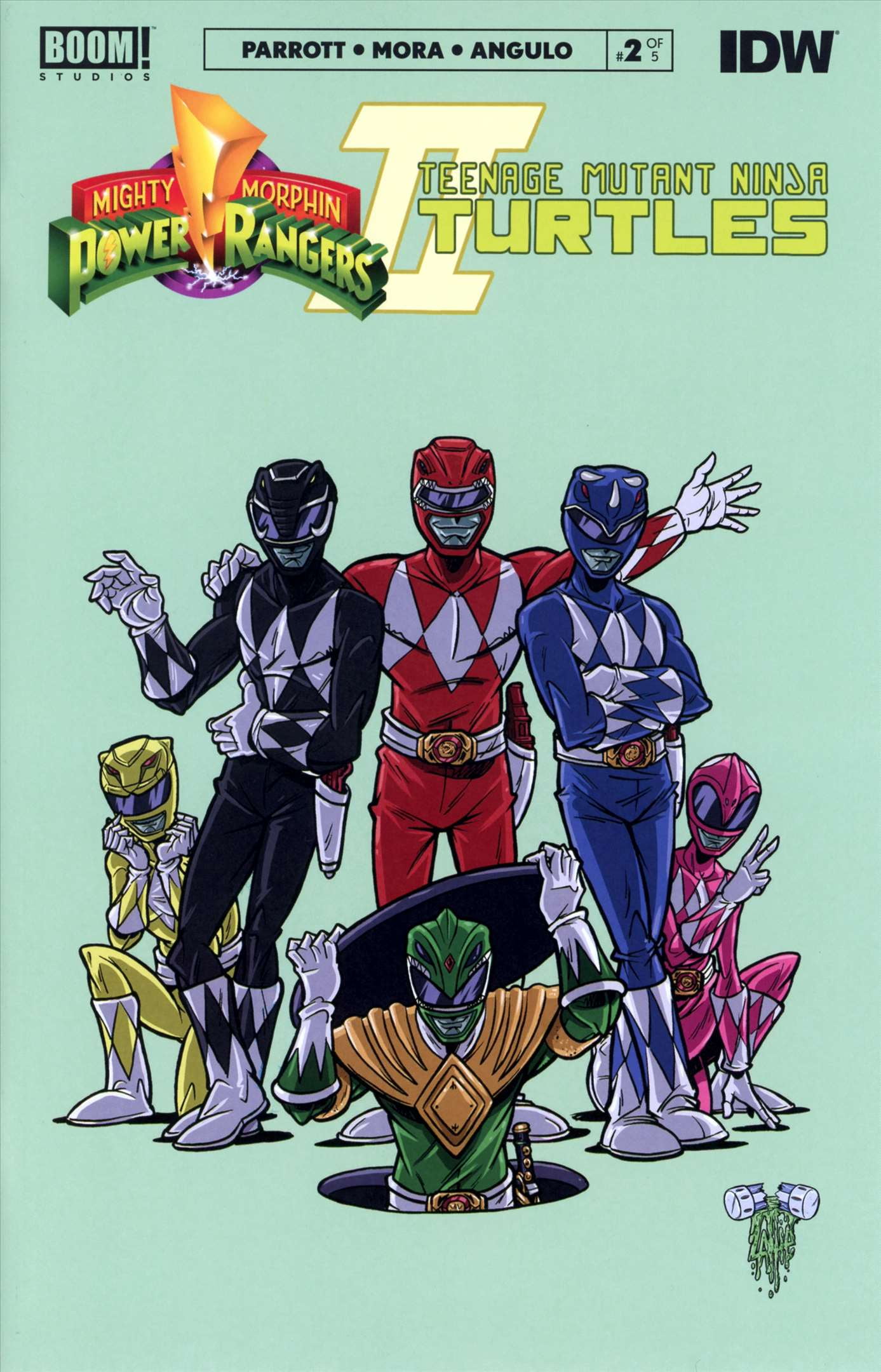 Mighty Morphin Power Rangers/ Teenage Mutant Ninja Turtles II #2C VF ...