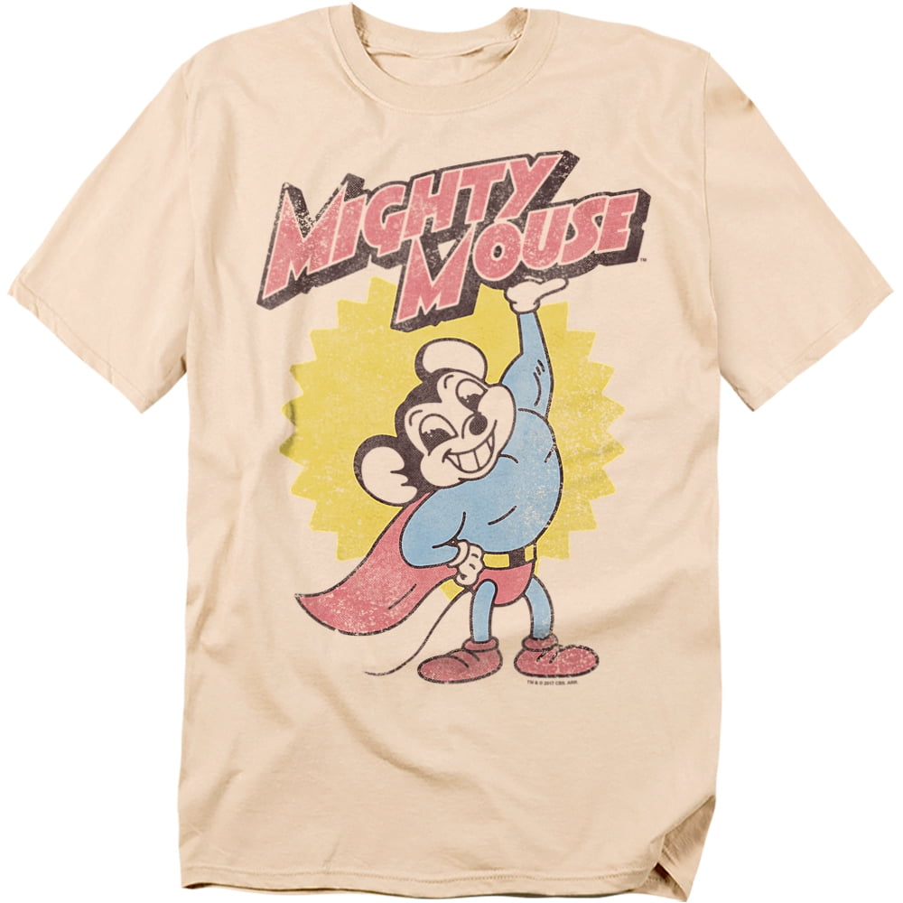 Mighty Mouse Heavy Logo Officially Licensed Adult T-Shirt M - Walmart.com