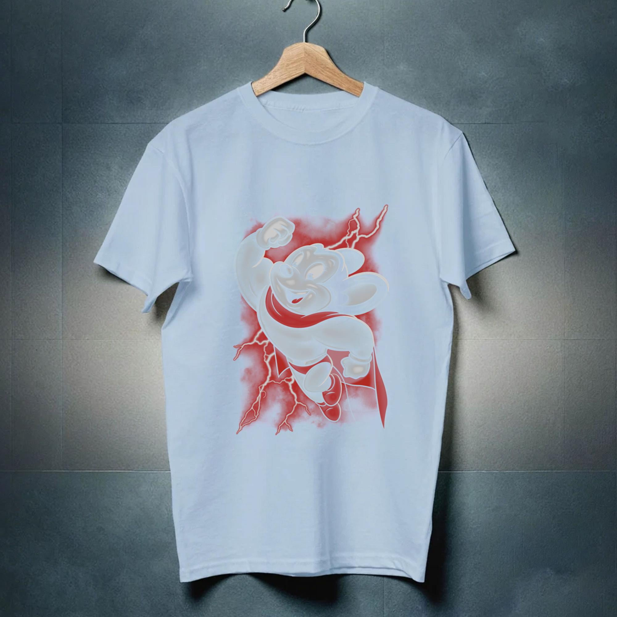 Mighty Mouse Mighty Storm T Shirt Mens Licensed Cartoon Merchandise ...