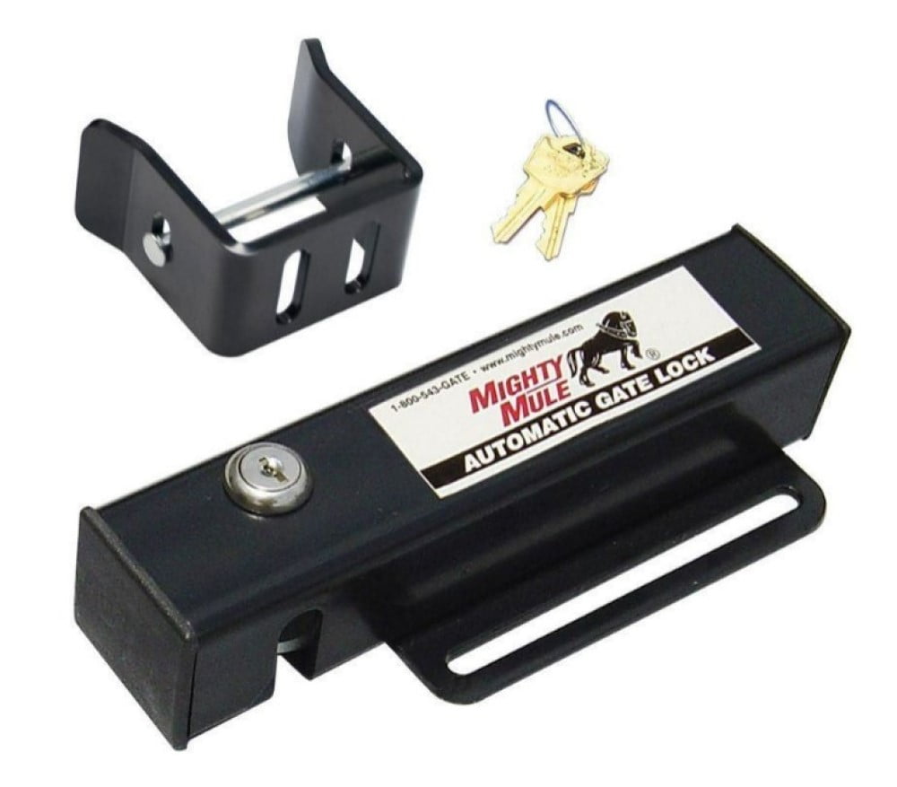 Mighty Mule FM143-SL Automatic Gate Lock for Single & Dual Swing Gate ...