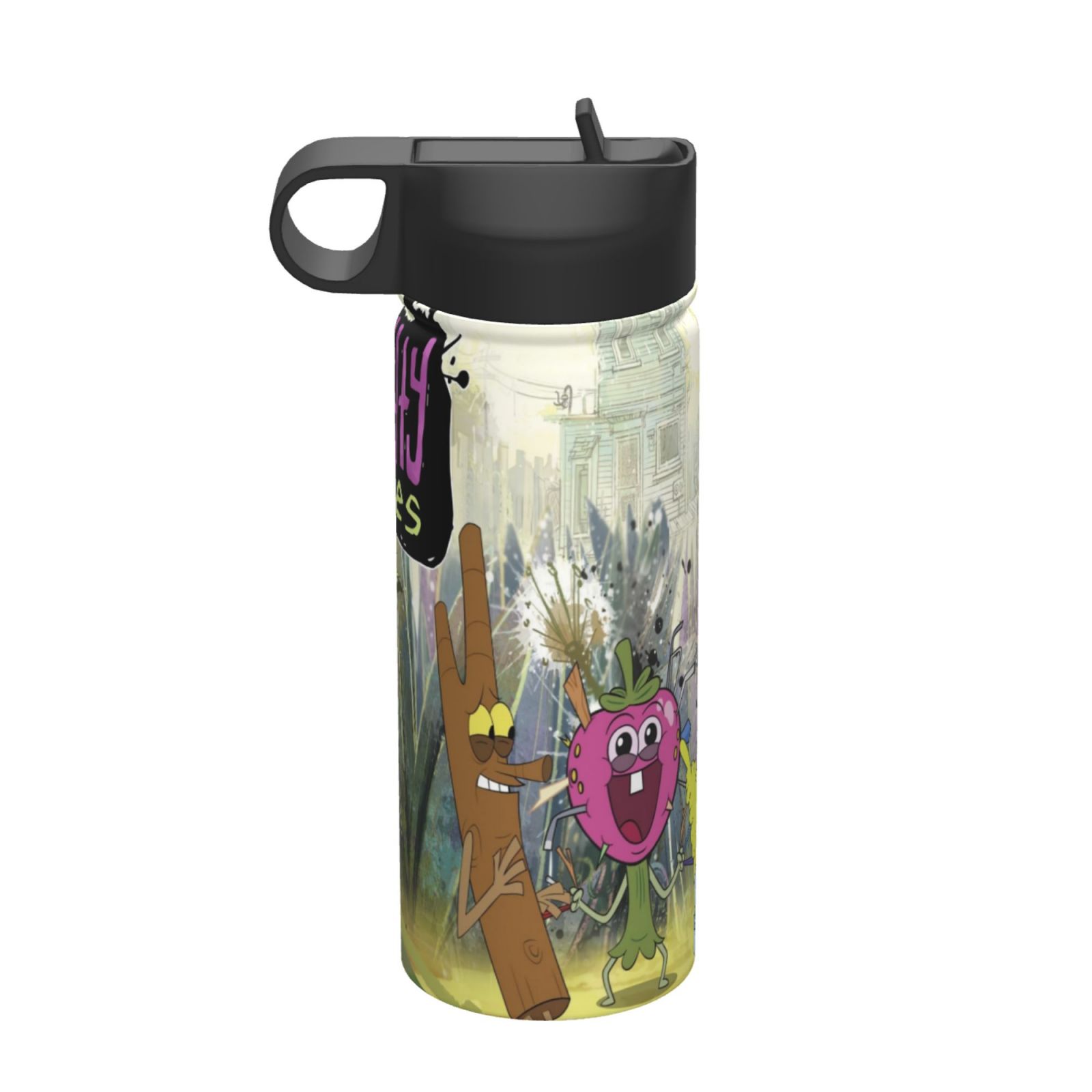 The Mighty Ones Kids Insulated Water Bottle With Straw - 18 Oz ...
