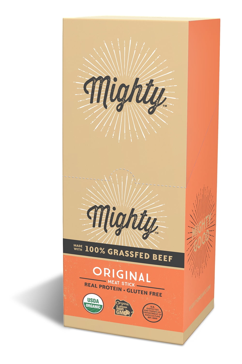 Mighty Organic, Organic 100% Grassfed Beef Mighty Stick, Original, 0 ...