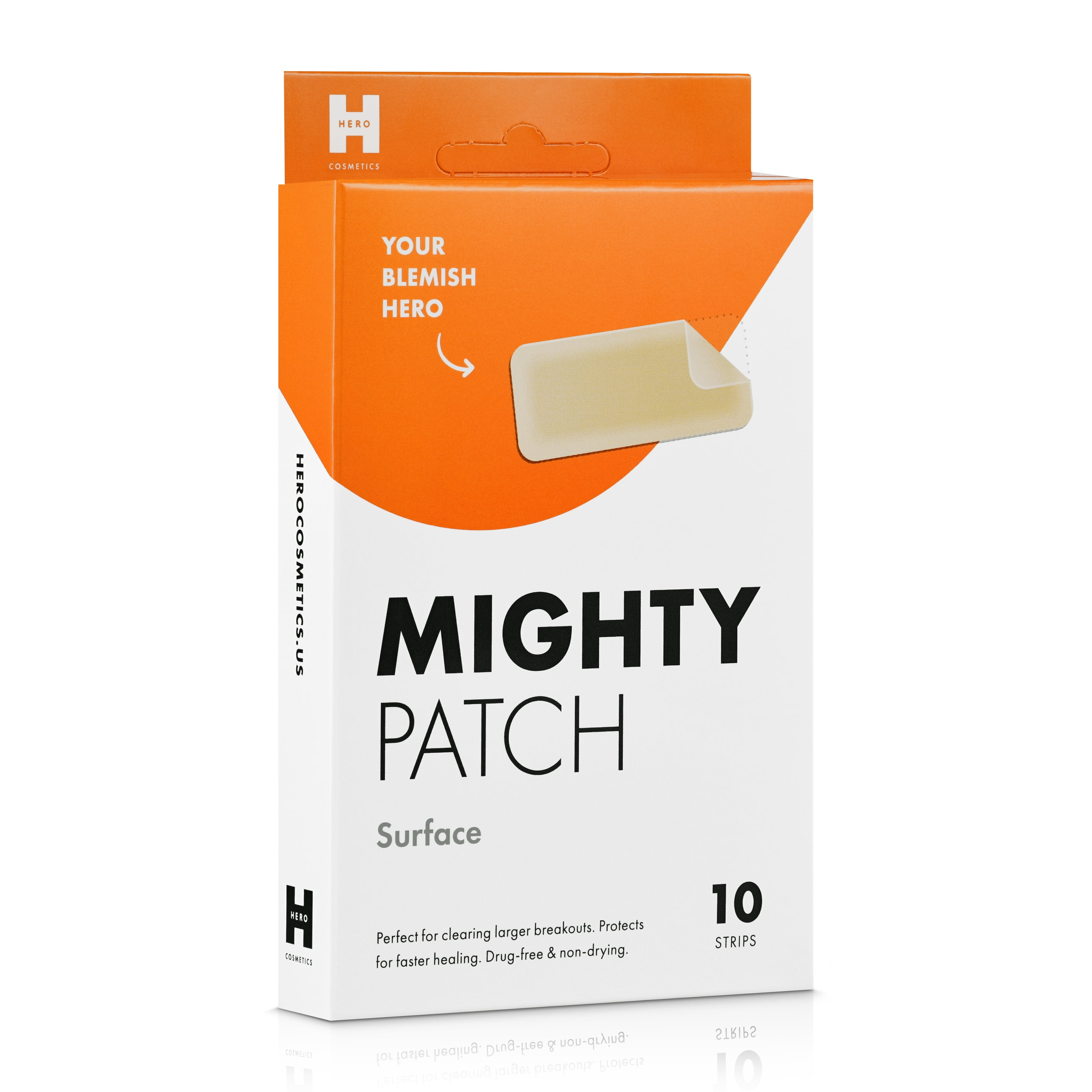 Mighty Patch Surface from Hero Cosmetics - XL Hydrocolloid Acne Pimple ...