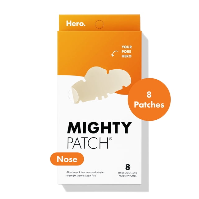 Mighty Patch by Hero Cosmetics XL Nose Acne & Pimple Treatment Patches ...