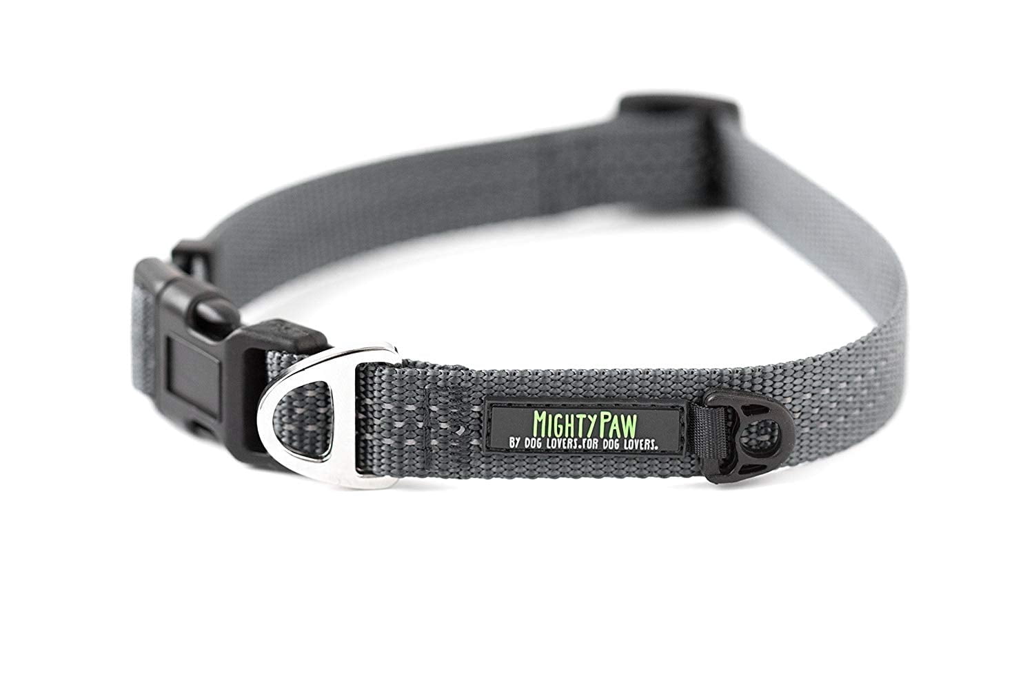 Mighty Paw Reflective Dog Collar | Premium Nylon, High Visibility Pet ...