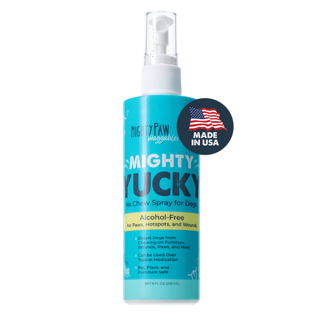Mighty Paw Waggables Premium No Chew Spray for Dogs, Bitter Apple ...