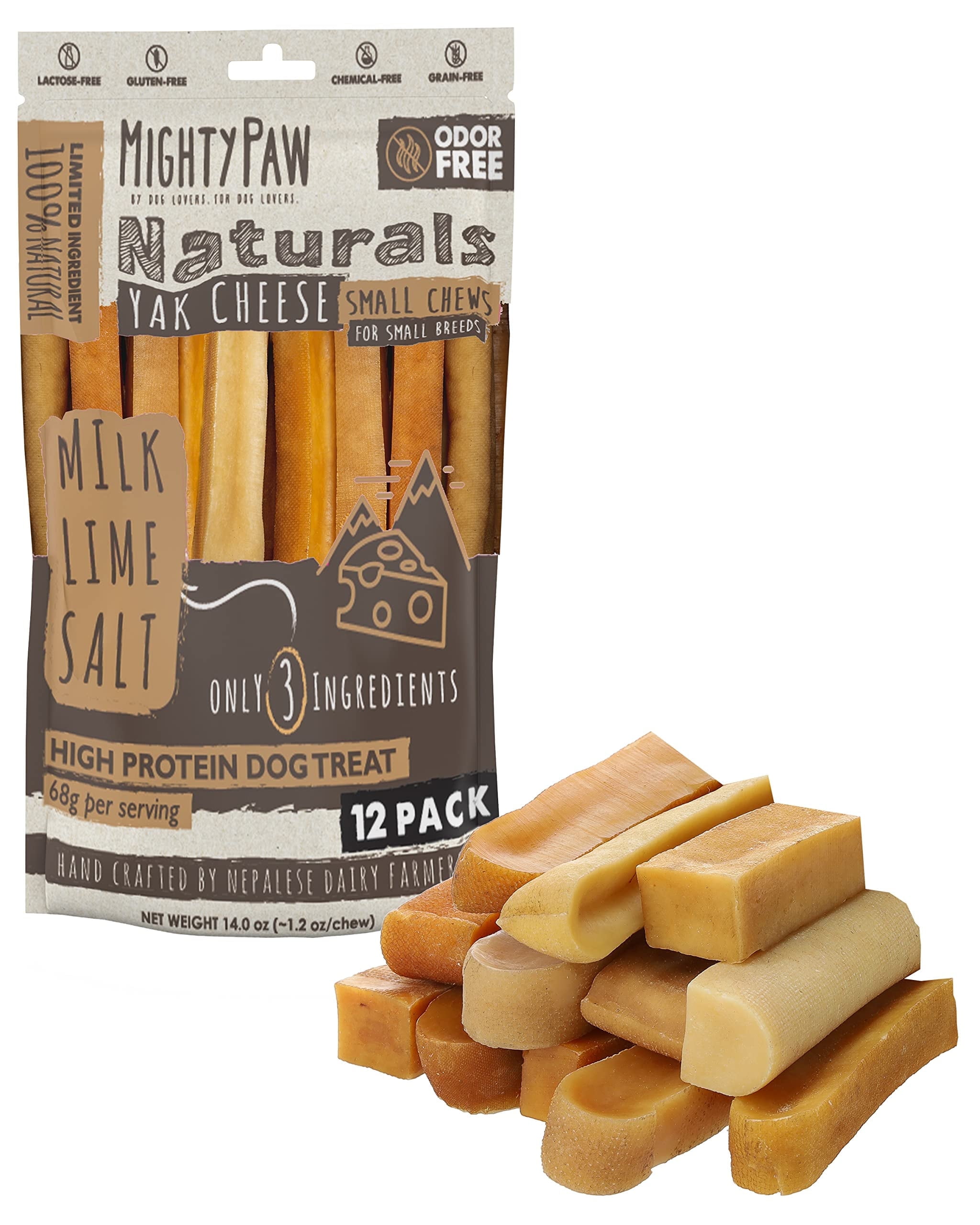 Mighty Paw Yak Cheese Chews for Dogs | All-Natural Long Lasting Dog ...