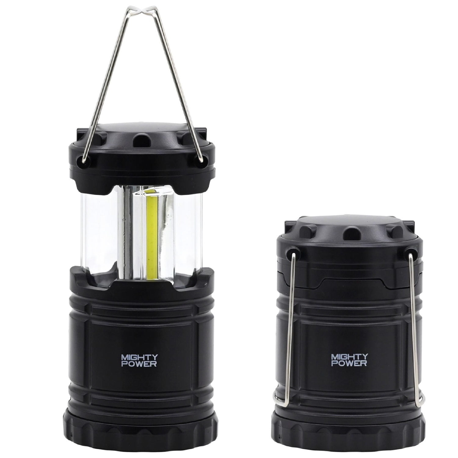Mighty Power Ultra Bright Collapsible Camping LED Lantern, Black ...