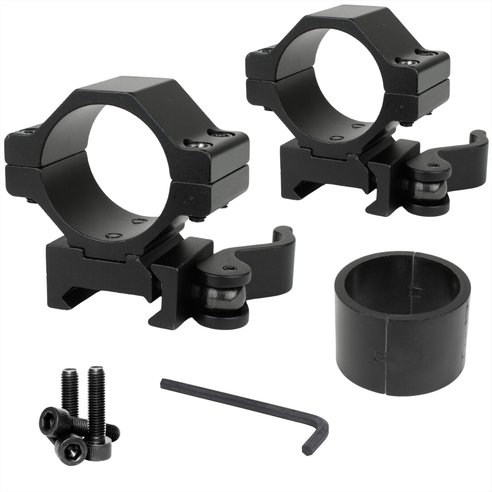 Mighty Quick Release Scope Ring Mount 25.4mm/30mm for 20mm Picatinny ...