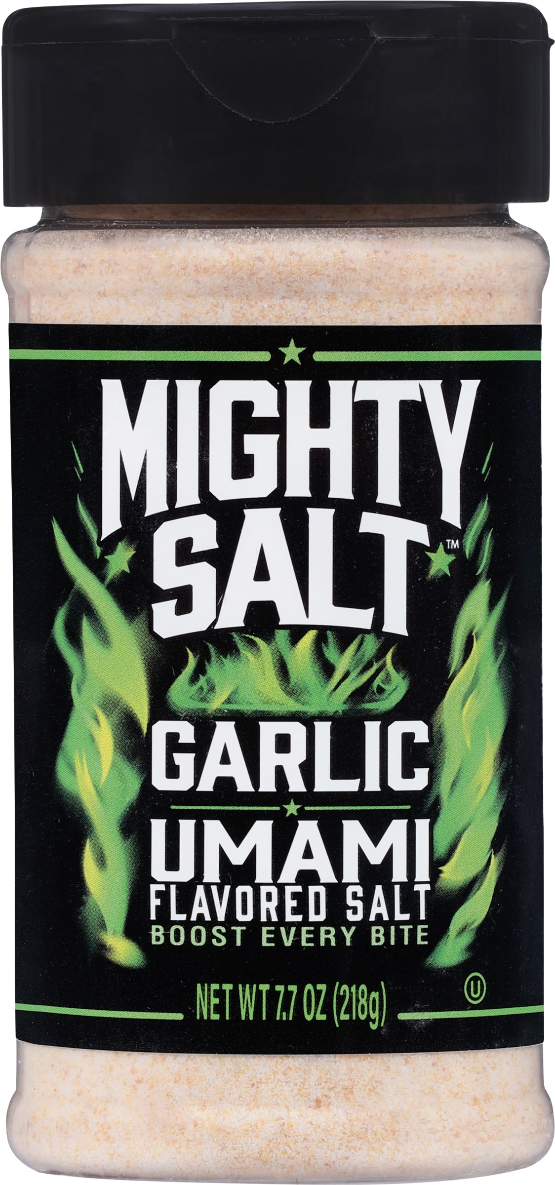 Mighty Salt Garlic Umami Flavored Salt 7.7 oz Bottle with MSG and ...