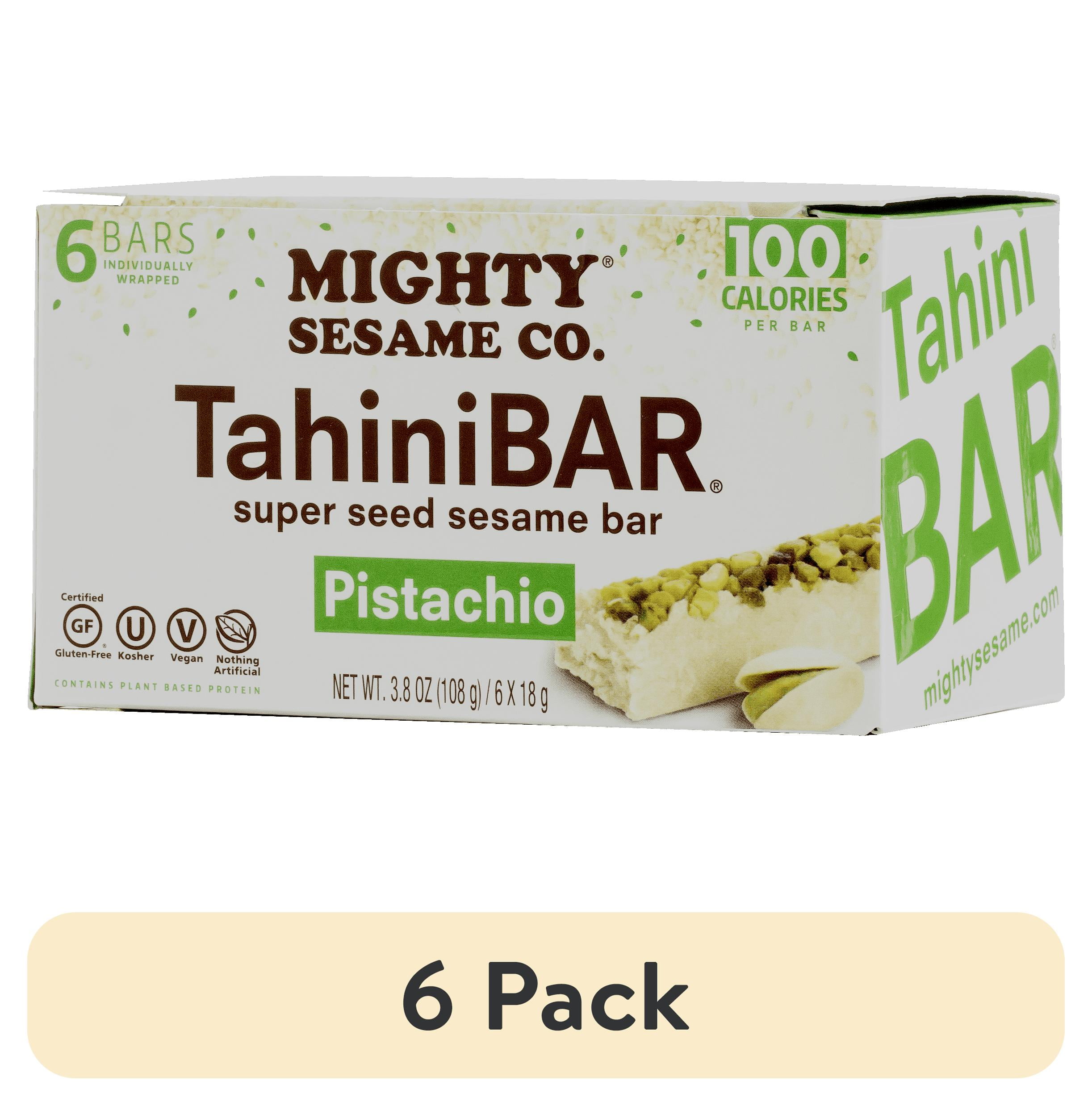 (6 pack) Mighty Sesame Company Pistachio Super Seed Tahini Bars, 3.8oz ...
