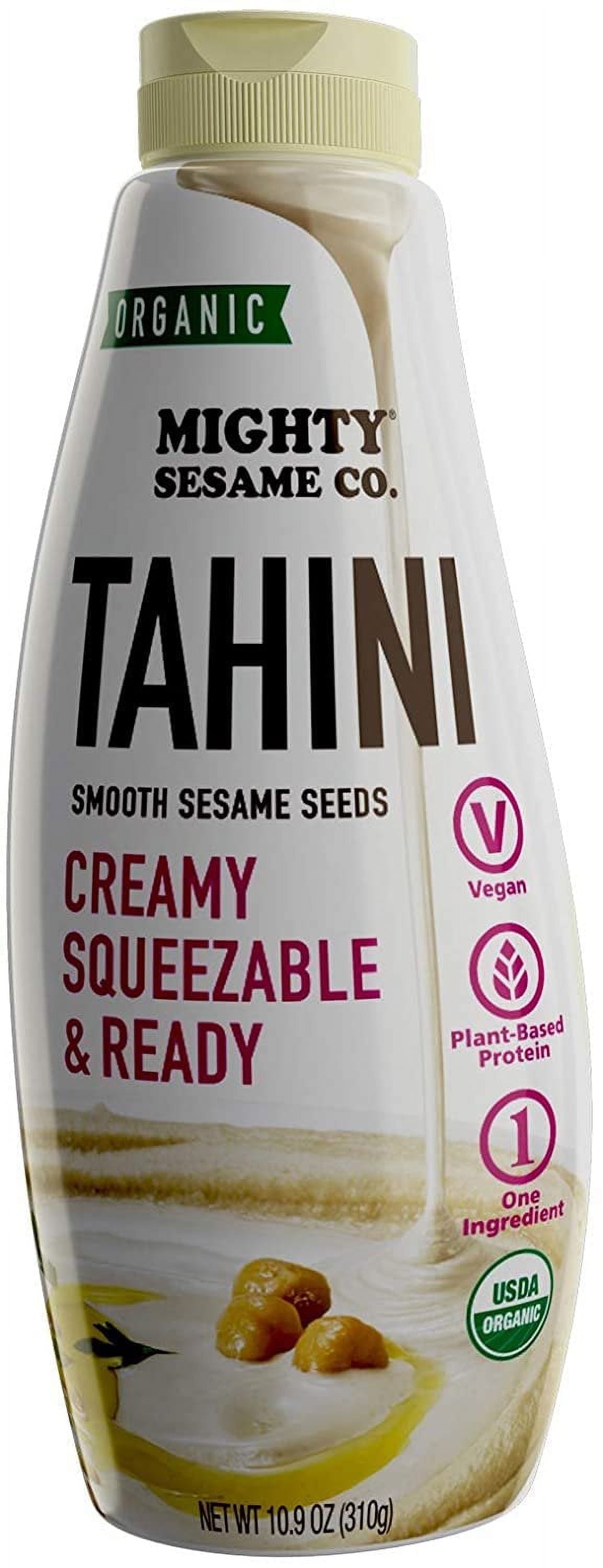 Mighty Sesame, Organic Tahini Paste, 100% Sesame, 10.9oz Squeezable ...