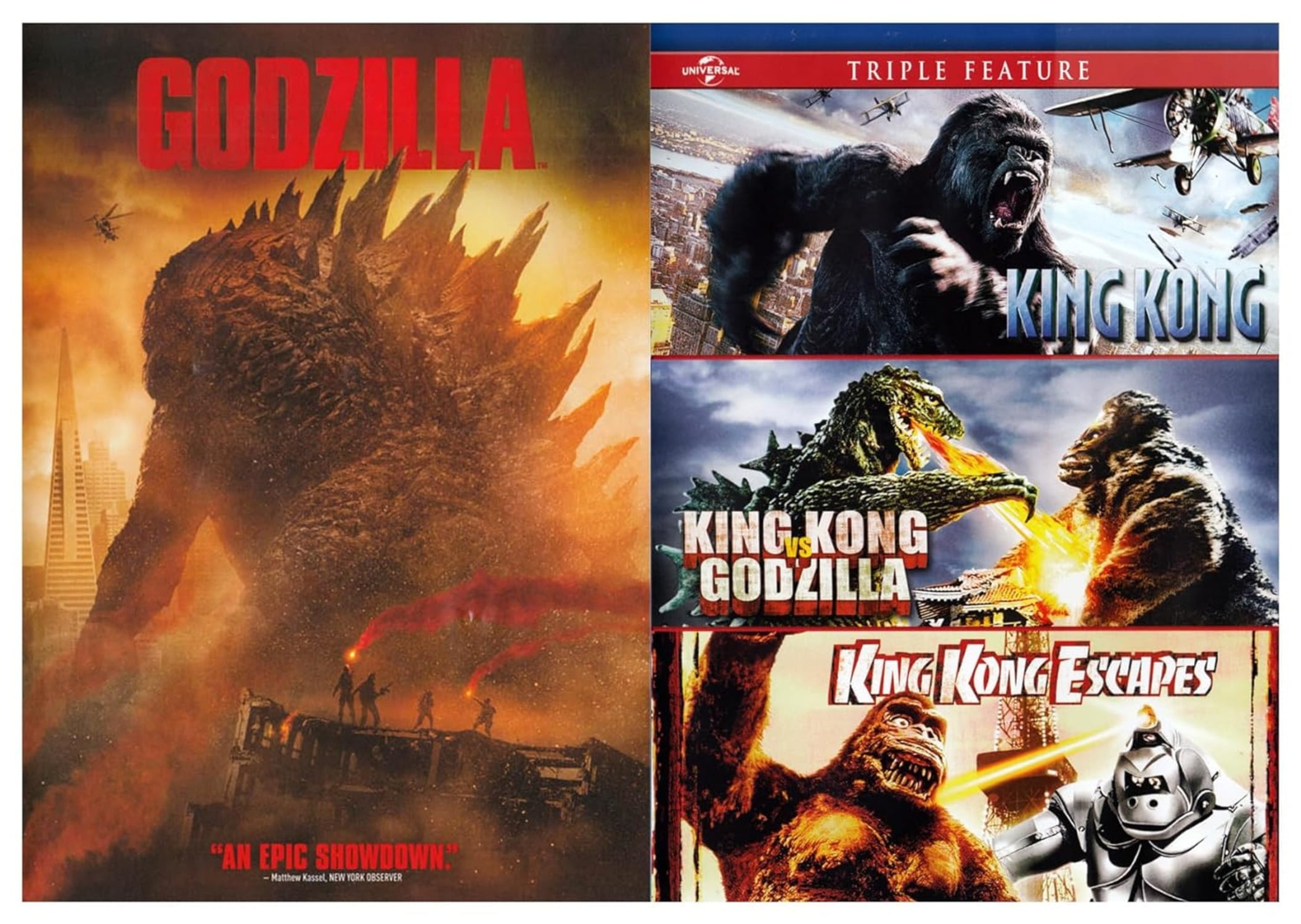 Mighty Showdown Monster 4 Movie Epic King Kong VS Godzilla DVD ...
