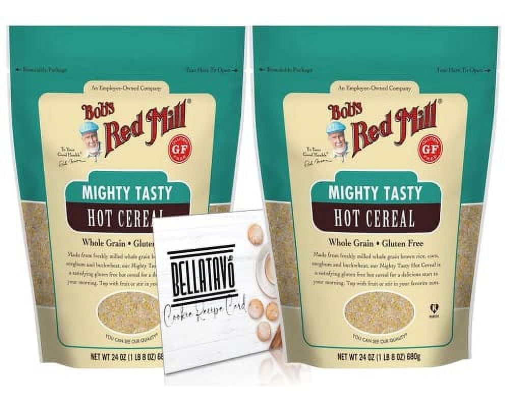 Mighty Tasty Hot Cereal Bundle. Includes Two-24oz Bag of Bobs Red Mill ...
