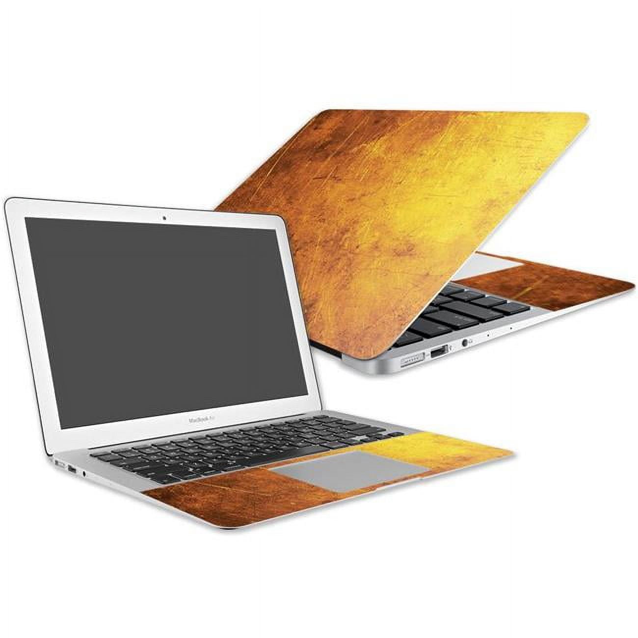 MightySkins APMAAIR132-Textured Gold Skin Decal Wrap for Apple MacBook ...