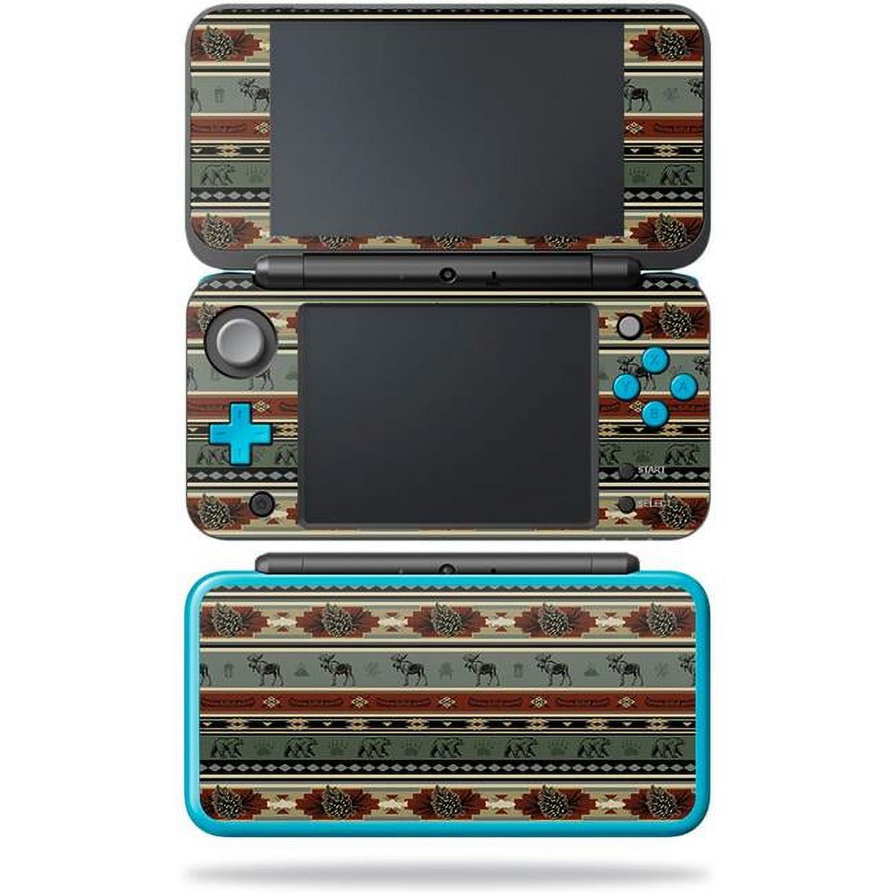 MightySkins CF-NI2DSXL-Cabin Stripes Carbon Fiber Skin for Nintendo New ...