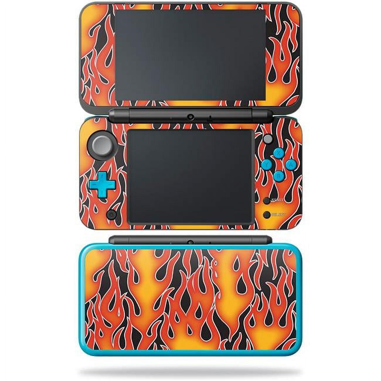 MightySkins CF-NI2DSXL-Hot Flames Carbon Fiber Skin for Nintendo New ...