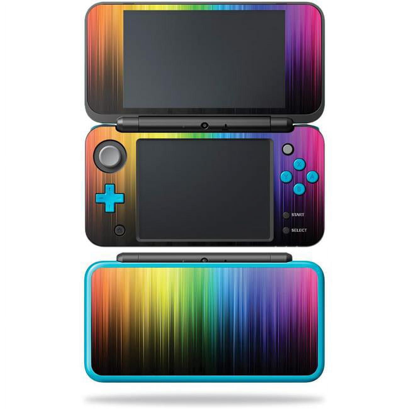 MightySkins CF-NI2DSXL-Rainbow Streaks Carbon Fiber Skin for Nintendo ...