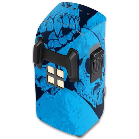 MightySkins DJSPBAT-Blue Skulls Skin for DJI Spark Mini Drone Battery ...