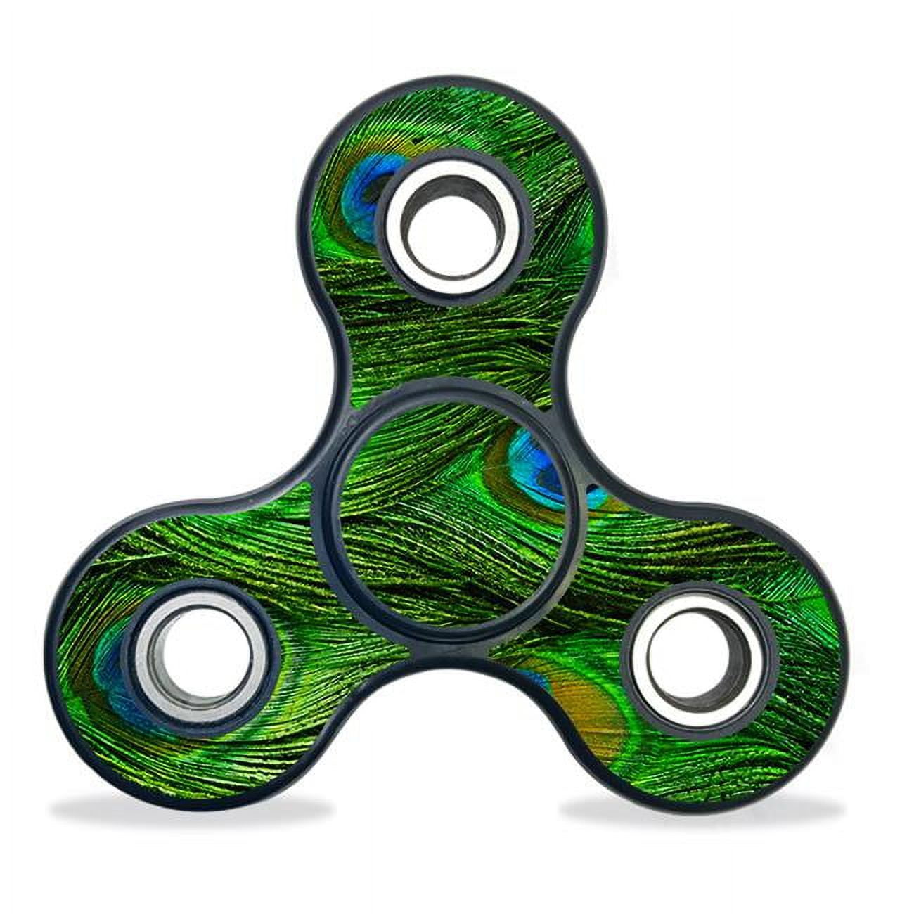 MightySkins FIYTRY-Peacock Feathers Vinyl Decal Skin for Fidget Spinner ...