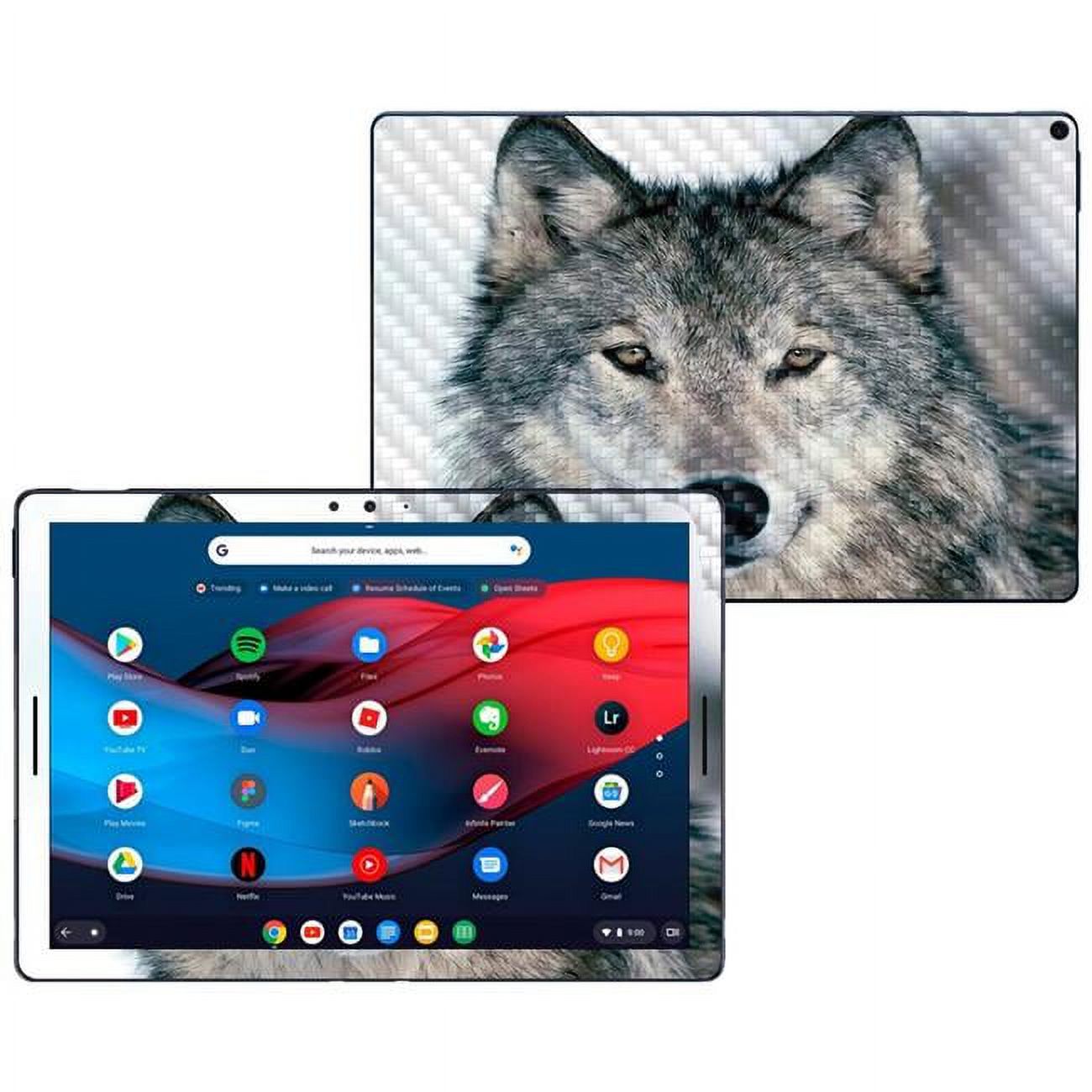 MightySkins GOPIXSL-Wolf Skin Decal Wrap for Google Pixel Slate 12.3 in ...