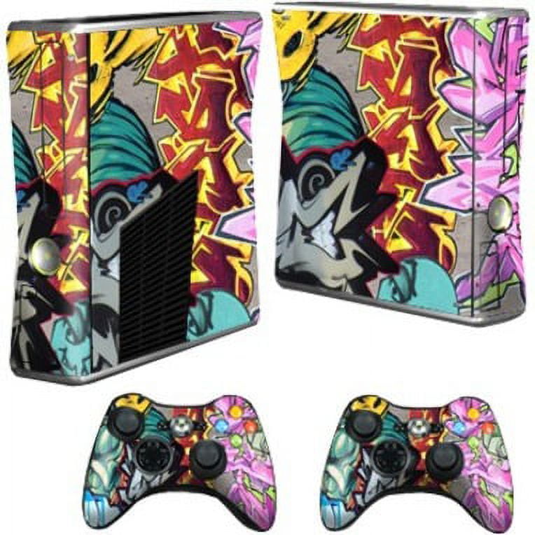 MightySkins Graffiti Wild Styles, Microsoft Xbox 360 S Slim System ...