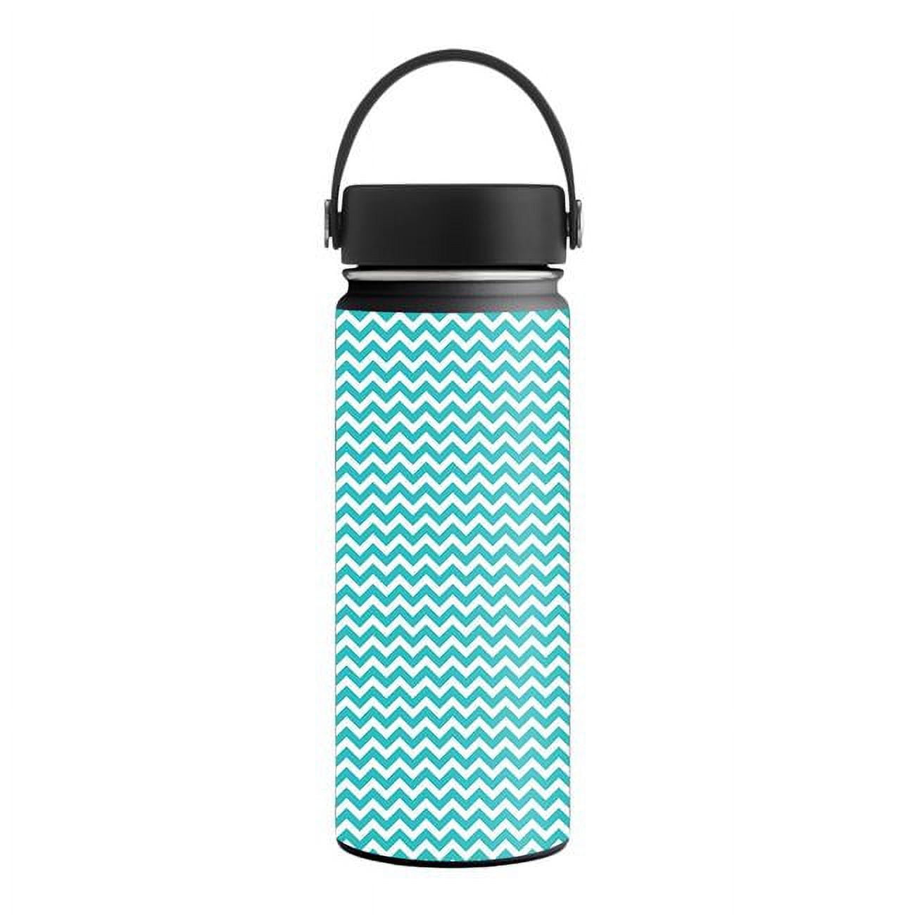 MightySkins HFWI18-Turquoise Chevron Skin for Hydro Flask 18 oz Wide ...