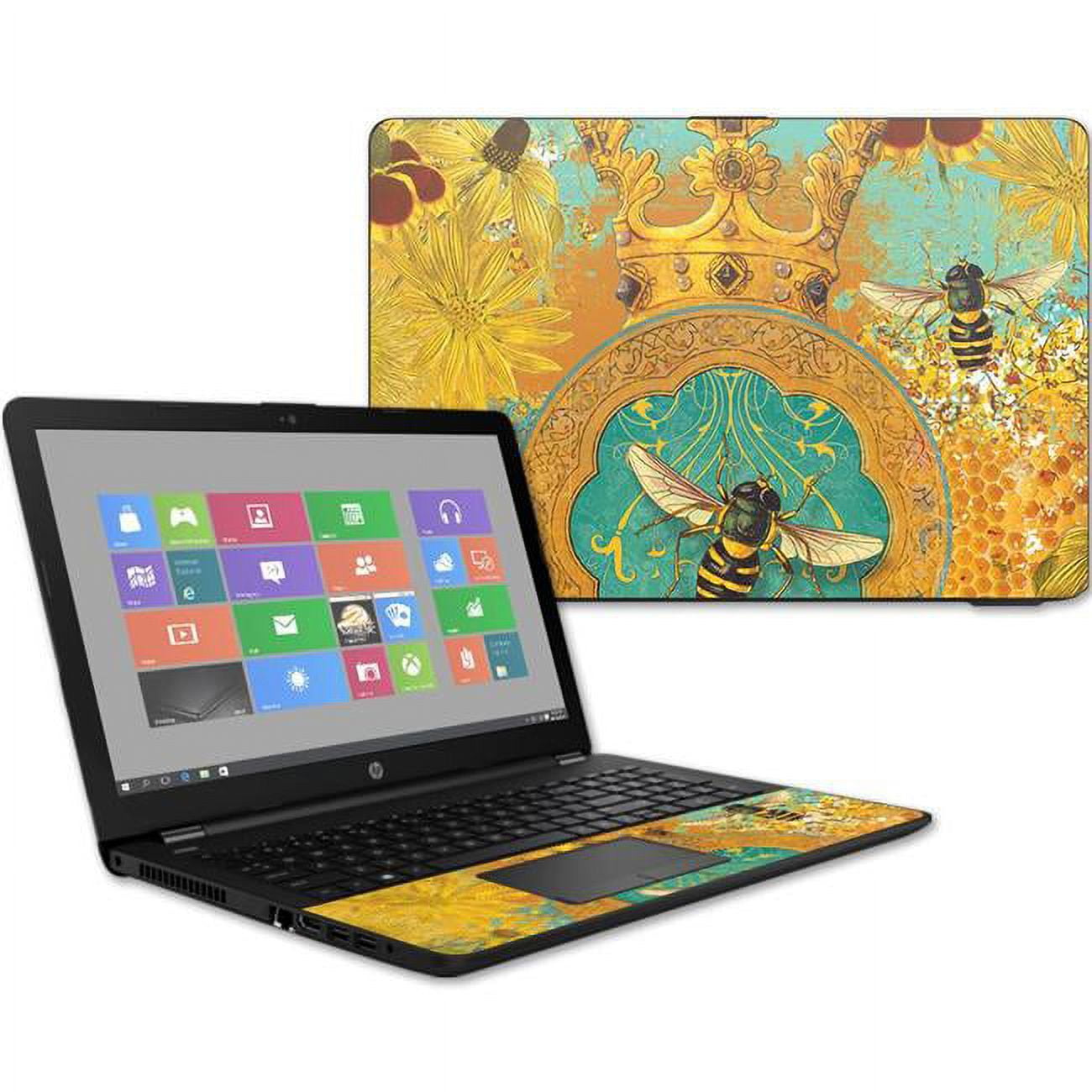 MightySkins HP15T-Bee Queen Skin Decal Wrap for HP 15T Laptop 15.6 in ...