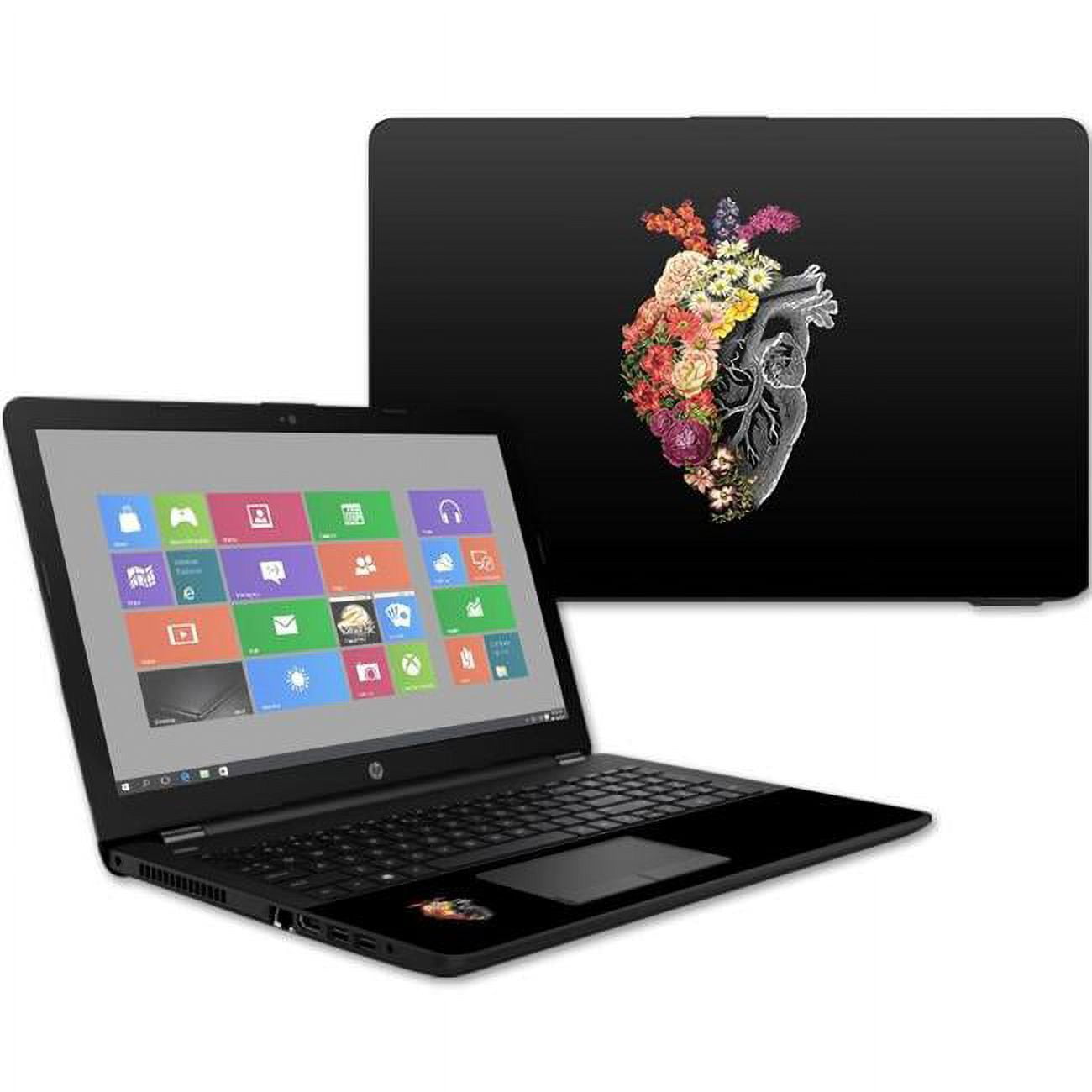 MightySkins HP15T-Spring Heart Skin Decal Wrap for HP 15T Laptop 15.6 ...