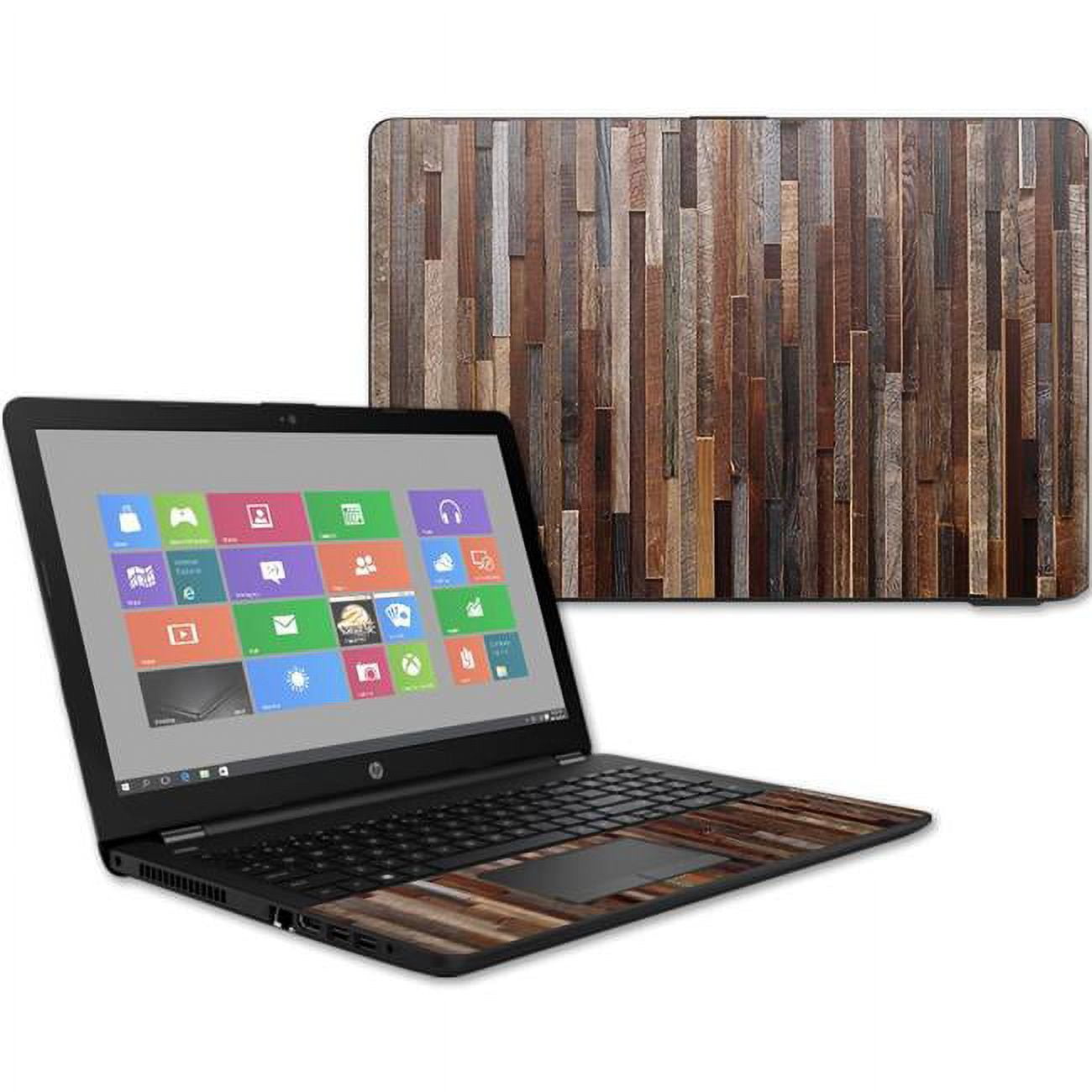 MightySkins HP15T-Woody Skin Decal Wrap for HP 15T Laptop 15.6 in. 2017 ...