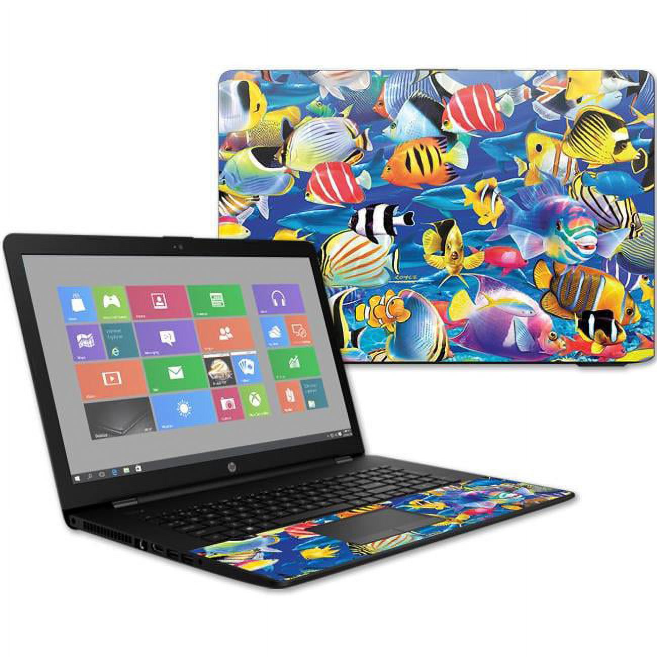 MightySkins HP17T-Tropical Fish Skin Decal Wrap for HP 17T Laptop 17.3 ...