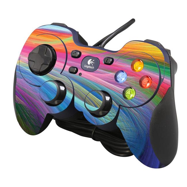 MightySkins LOGF310-Rainbow Waves Skin for Logitech Gamepad F310 ...