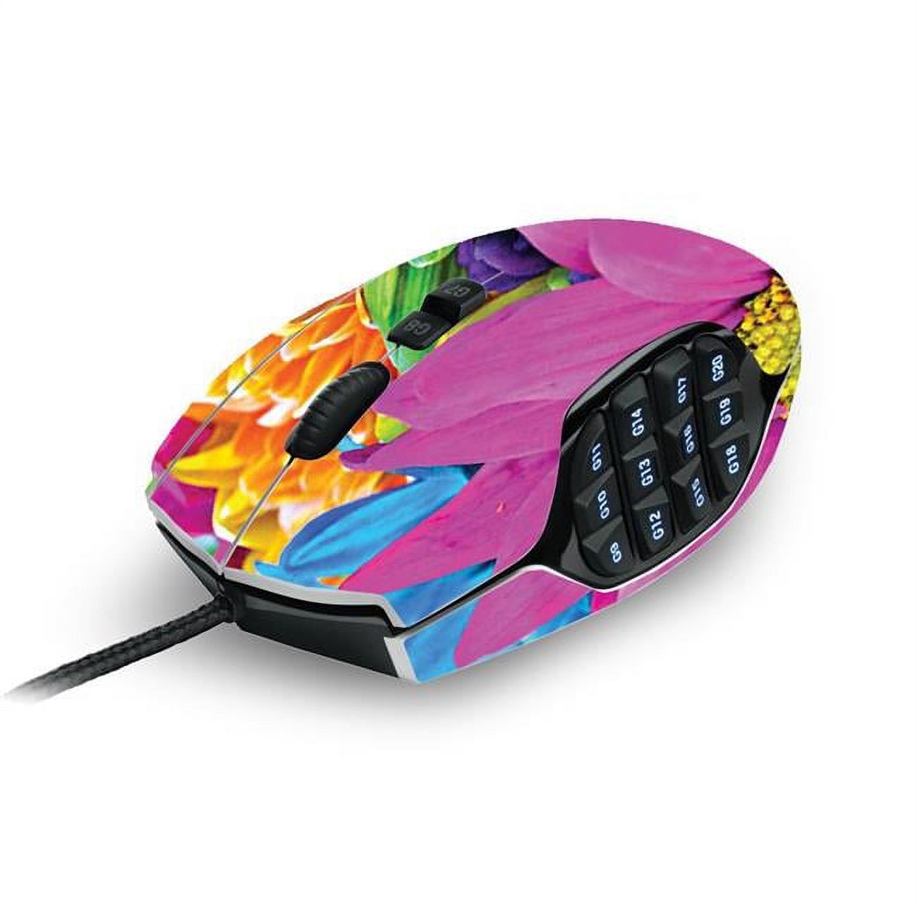MightySkins LOGG600-Colorful Flowers Skin for Logitech G600 MMO Gaming ...
