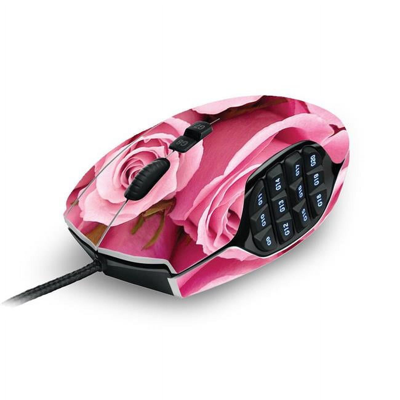MightySkins LOGG600-Pink Roses Skin for Logitech G600 MMO Gaming Mouse ...