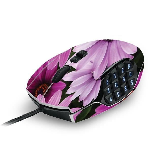 MightySkins LOGG600-Purple Flowers Skin for Logitech G600 MMO Gaming ...