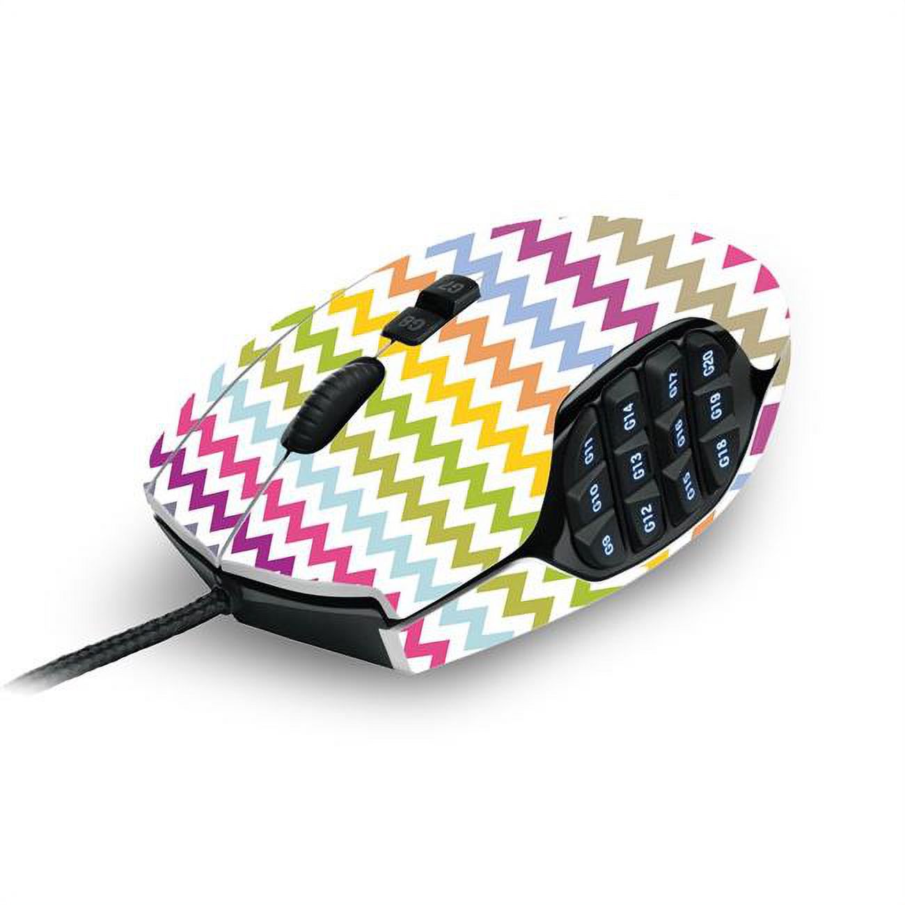 MightySkins LOGG600-Rainbow Chevron Skin for Logitech G600 MMO Gaming ...
