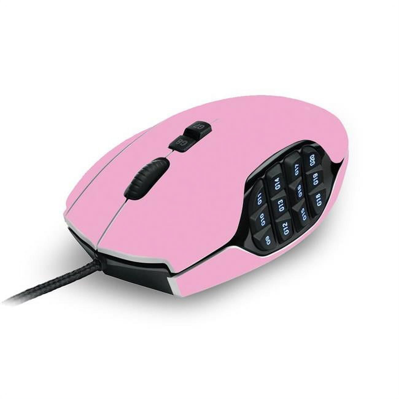 MightySkins LOGG600-Solid Pink Skin for Logitech G600 MMO Gaming Mouse ...